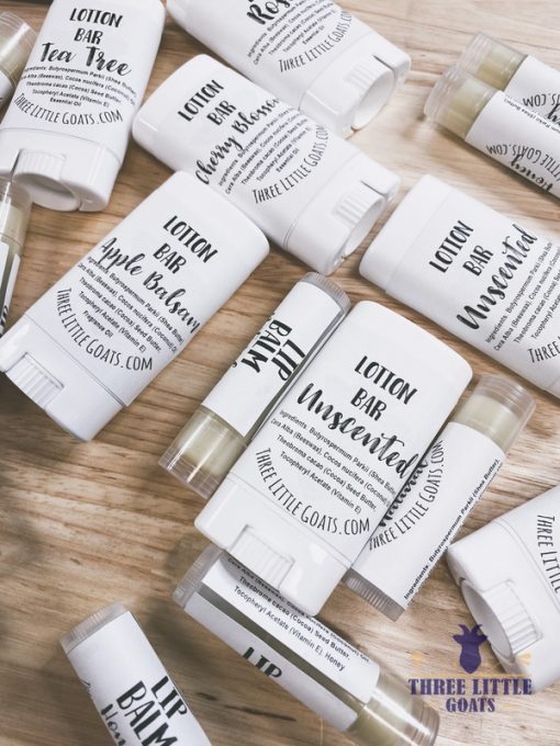 How to Make Lotion Sticks & Homemade Lip Balm | Three Little Goats