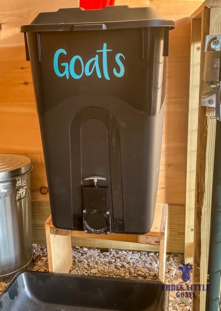 DIY Livestock Feed Bin! Gravity Fed Feed Bin! | Three Little Goats
