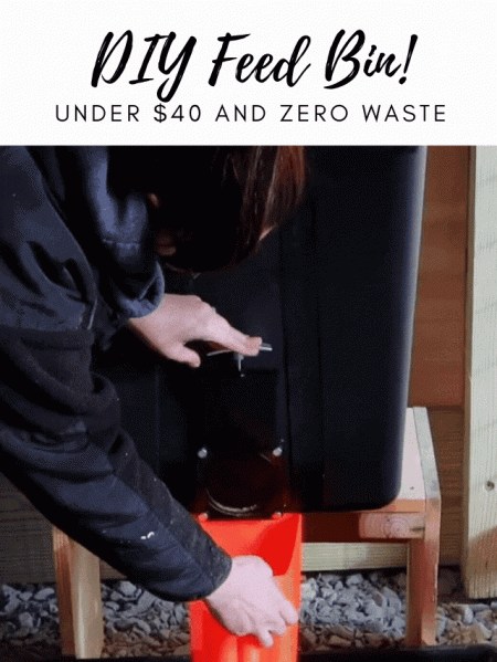 DIY Livestock Feed Bin! Gravity Fed Feed Bin! - Three Little Goats