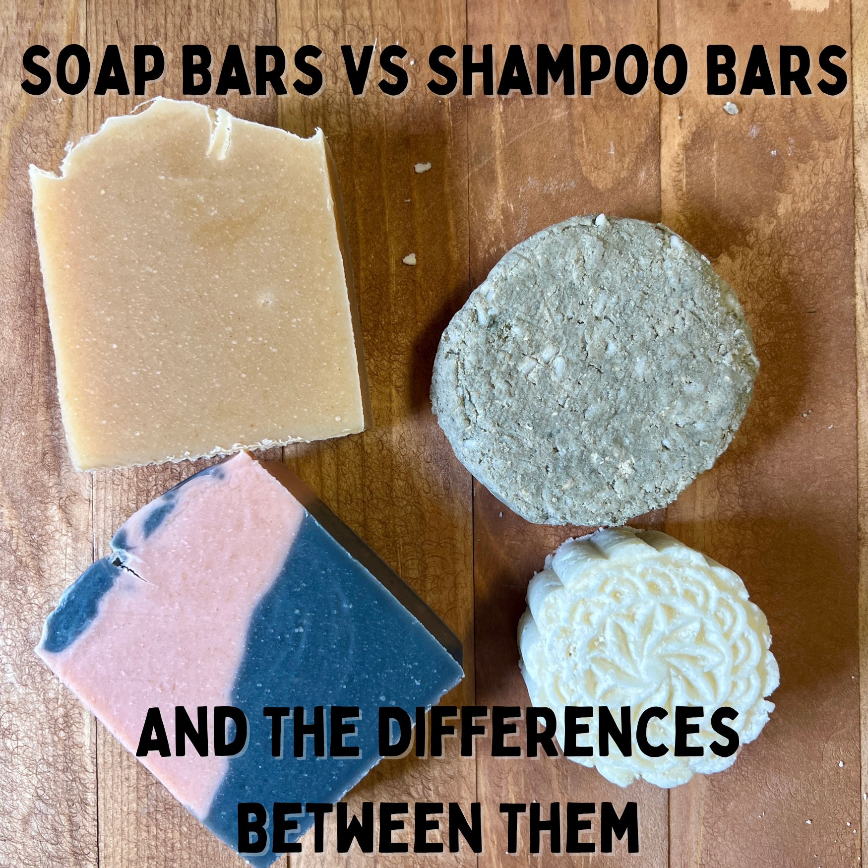 The Difference Between Bar Soap and Shampoo Bars