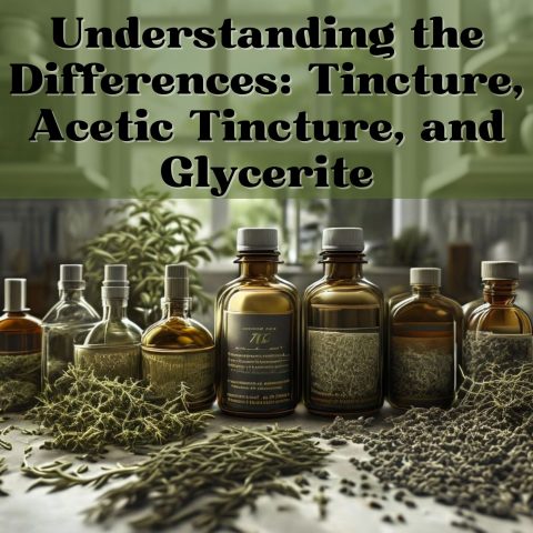 Understanding the Differences: Tincture, Acetic Tincture, and Glycerite