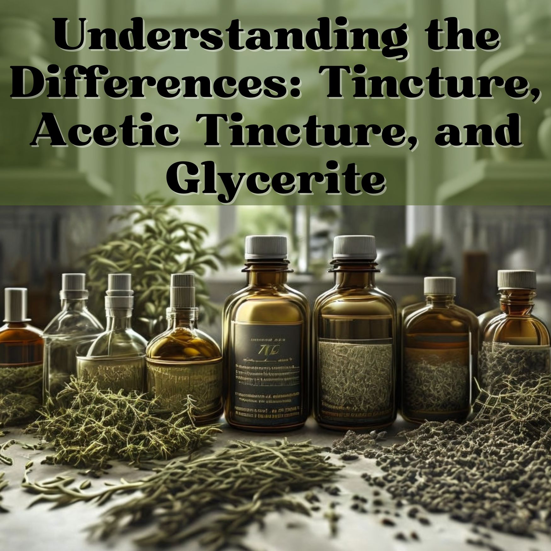 Understanding the Differences: Tincture, Acetic Tincture, and Glycerite