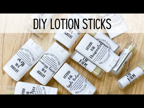 How to Make Lotion Sticks & Homemade Lip Balm - Three Little Goats